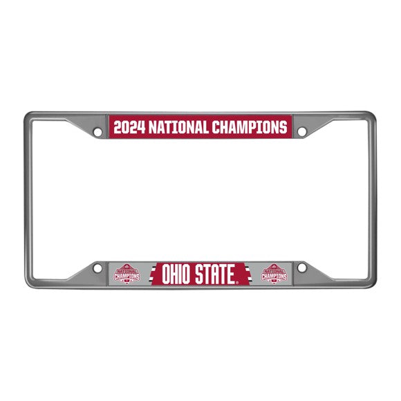 2024-25 OHIO STATE FOOTBALL NATIONAL CHAMPIONS LICENSE PLATE FRAME ...