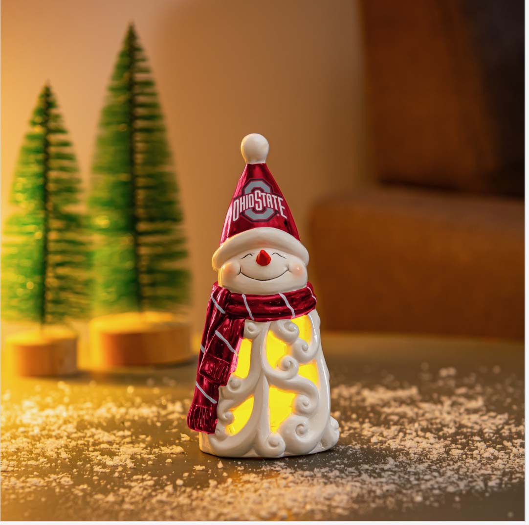 OHIO STATE LED SNOWMAN OR SANTA | FESTIVE 8" HOLIDAY DÉCOR – OSU Sports ...