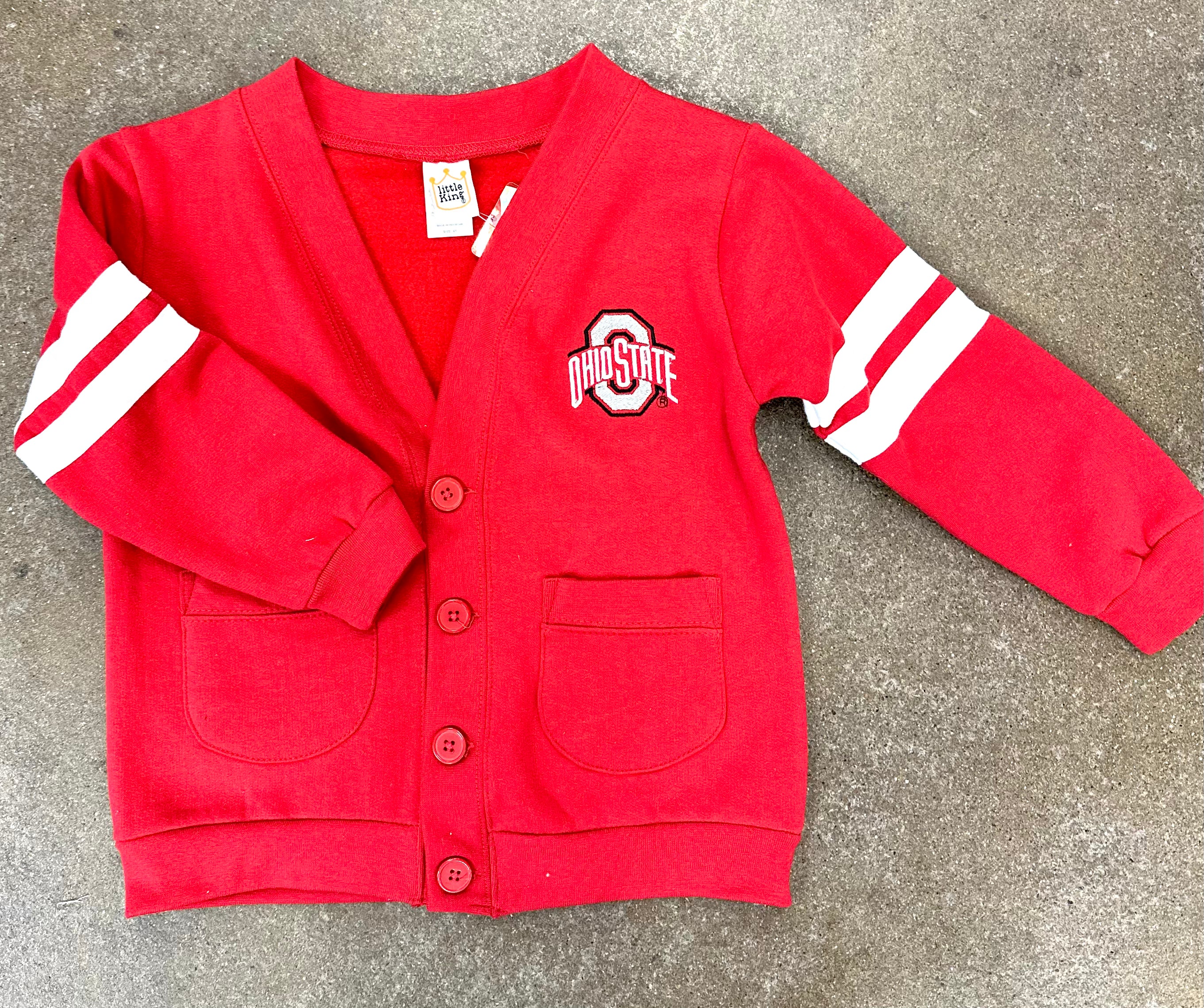 OHIO STATE LONG SLEEVE RUGBY BUTTON-UP BY LITTLE KING – OSU Sports Fans