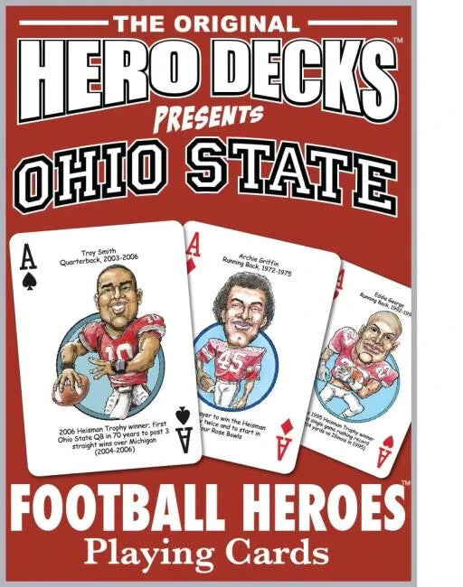 OHIO STATE FOOTBALL HEROES – HERO DECK PLAYING CARDS – OSU Sports Fans