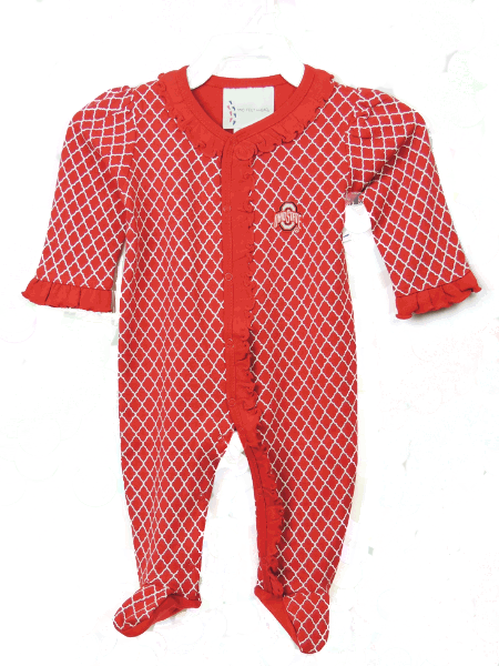 ONSIE + ROMPERS OHIO STATE BUCKEYE RED FOOTED CREEPER - OSU Sports Fans